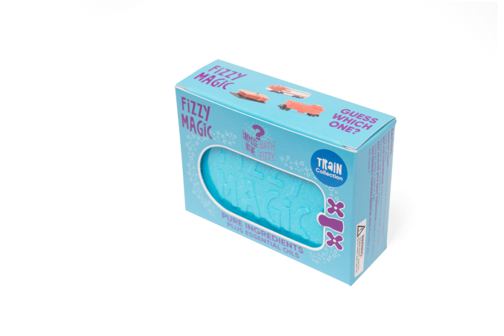 Train Surprise Bath Bomb – XL 10oz Fizzy with Blue Cloudberry Scent ...