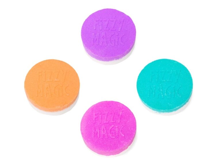 4 Puck Fizzies, Coral Reef Collection, Limited Edition - Fizzy Magic